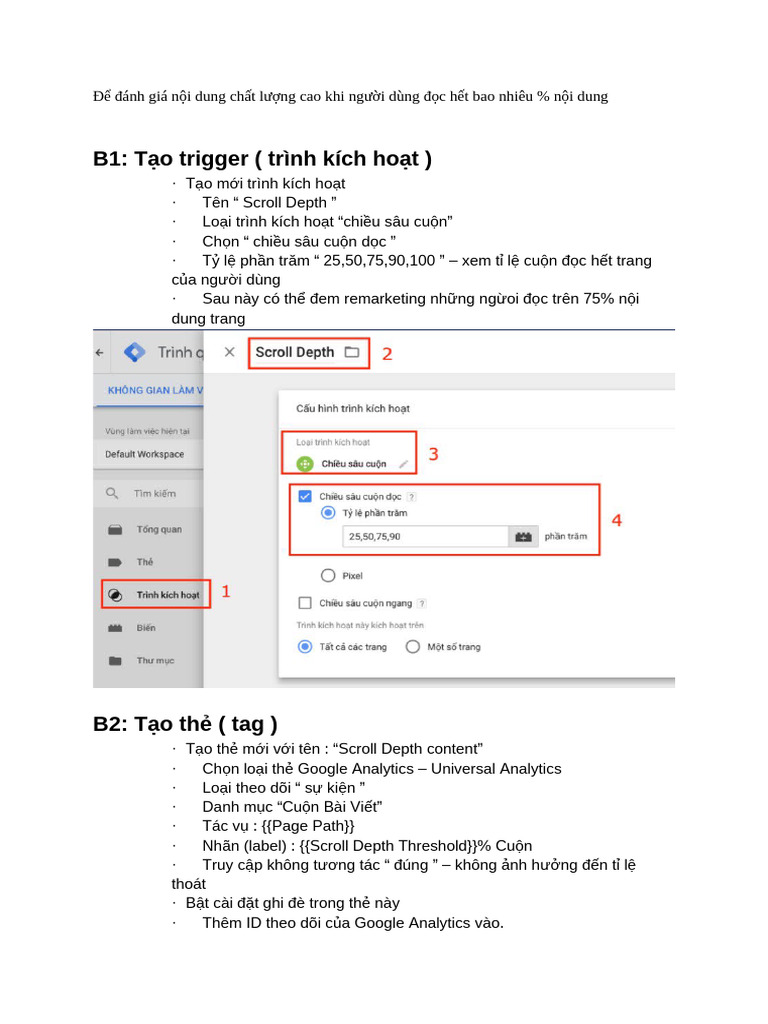 Tracking - Scroll Depth | PDF
