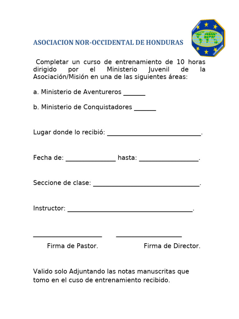 Requisitos para Guía Mayor en Honduras | PDF | Crecimiento personal y ...