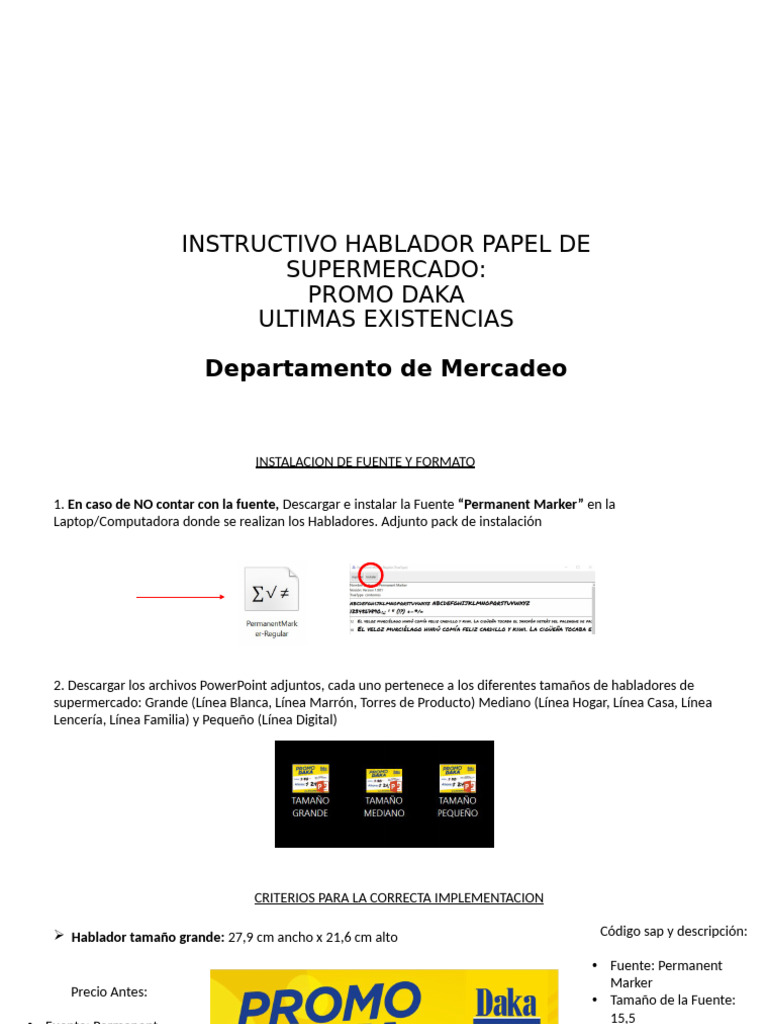 Instructivo Hablador Papel de Supermercado | PDF