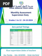 Duty Roster For The Month of November | PDF