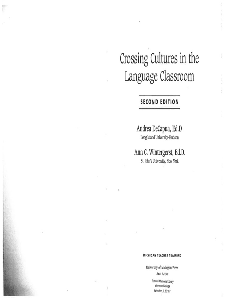 Dokumen - Pub Crossing Cultures in The Language Classroom 2nbsped ...