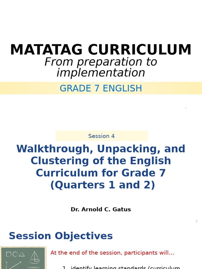Topic 4-Unpacking Q1-Q2 | PDF | Curriculum | Learning
