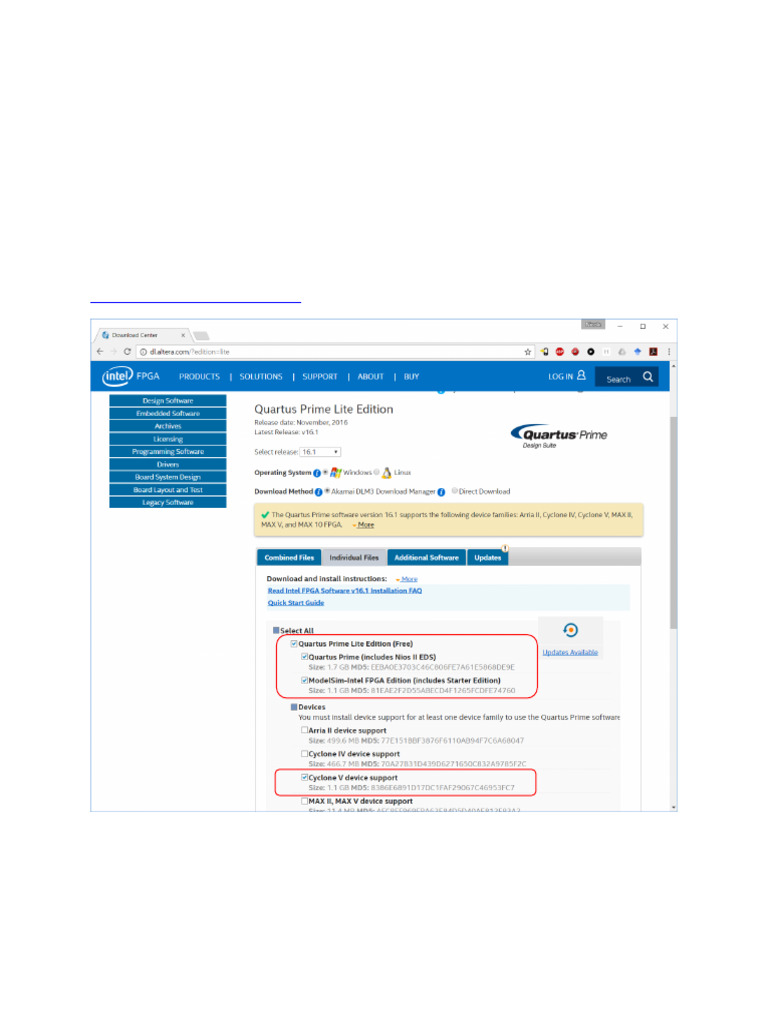 Installing Quartus | PDF