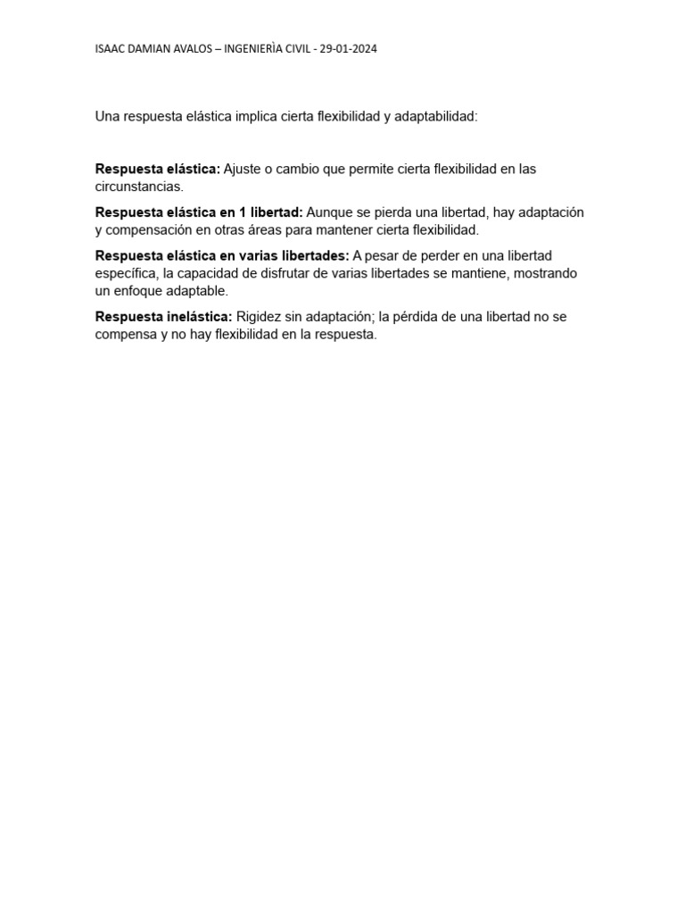 Respuesta Elastica e Inelastica | PDF