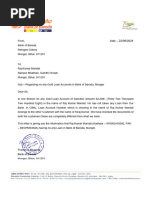 NOC Letter For Loan Account ICICI Bank Limited | PDF