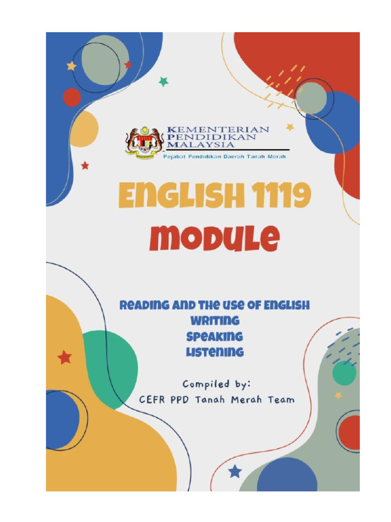 English 1119 Module | PDF | Multiple Choice