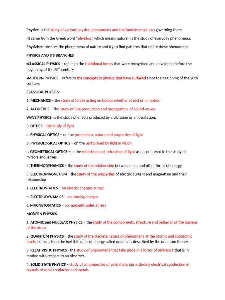 Physics-rebyuwer | PDF | Euclidean Vector | Physics
