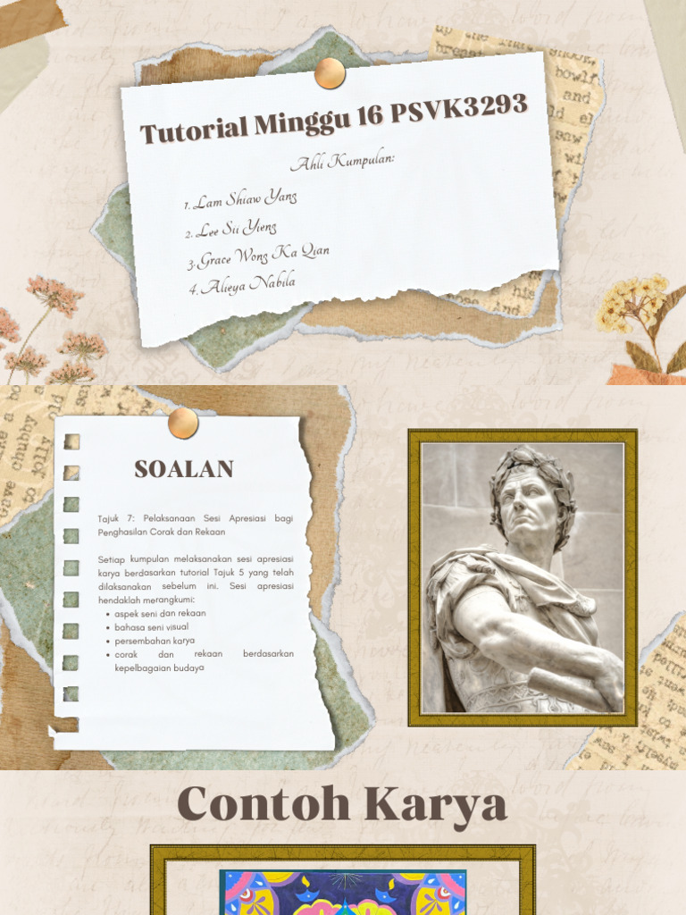 Tutorial Minggu 16 PSVK3293 | PDF | Kajian Bahasa Asing