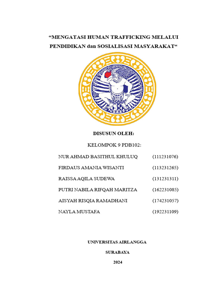 Laporan Hasil Project Kolaborasi - Kelompok 9 - PDB102 | PDF | Ilmu Sosial