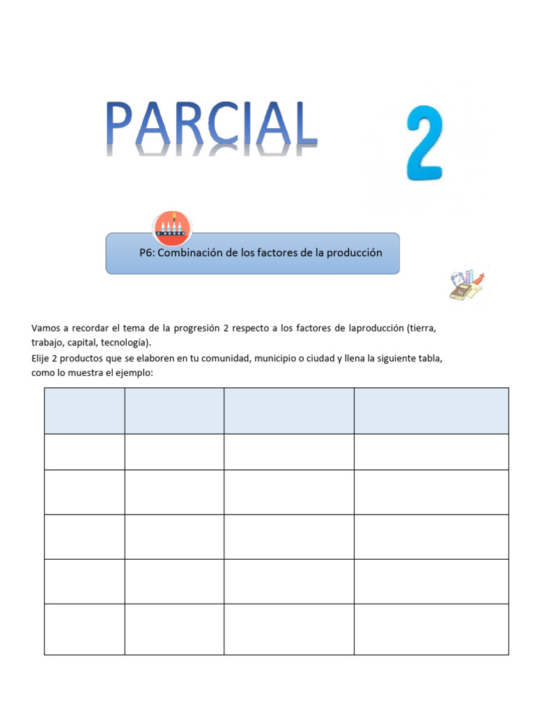 Progresion 6 - Actividades | PDF | Economias