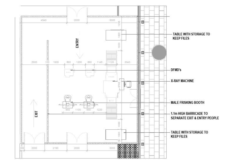 Security Checkpoint Layout | PDF