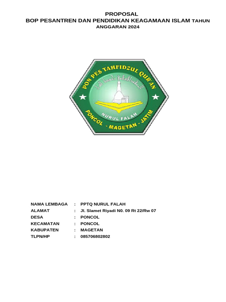 Prposal Bop 2024 | PDF