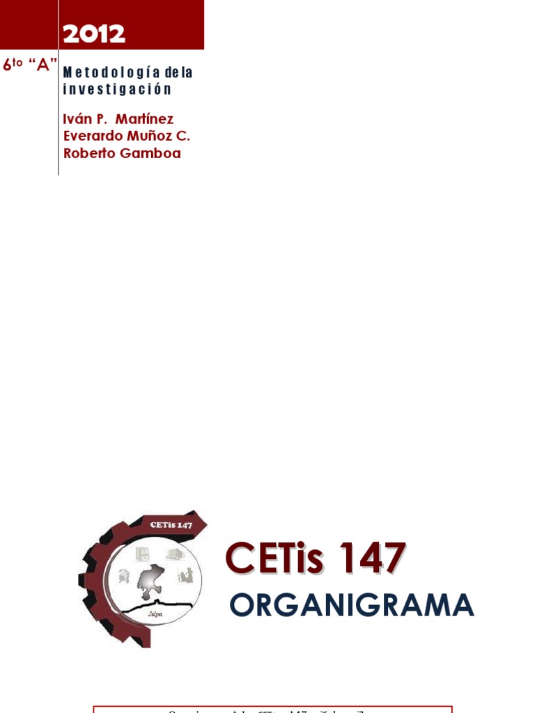 Organigrama CETis 147 | PDF | Ciencia y Tecnología | Science
