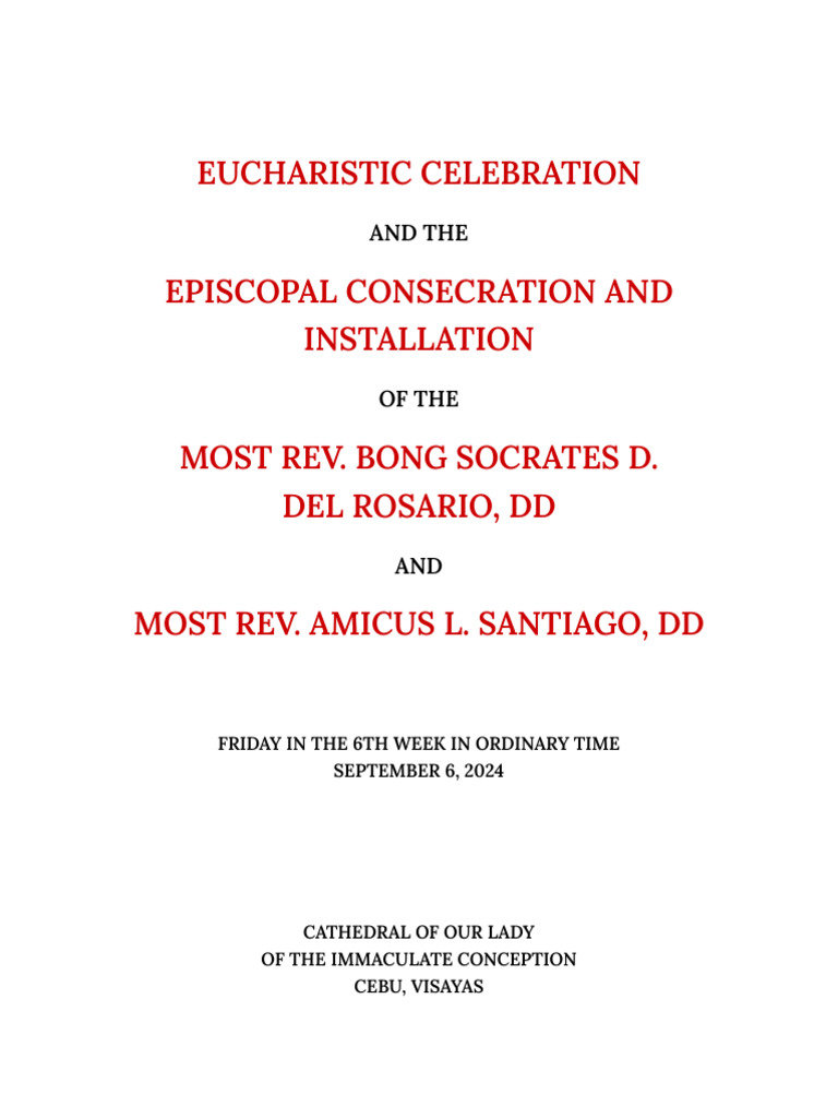 Episcopal Consecration Ceremony | PDF | Eucharist | Lord's Prayer