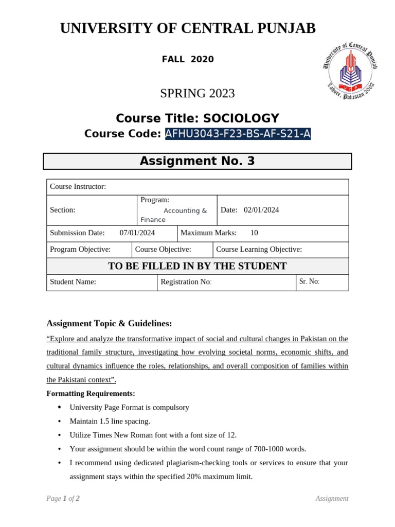 Assignment No 3 AFHU3043 | PDF | Career & Growth