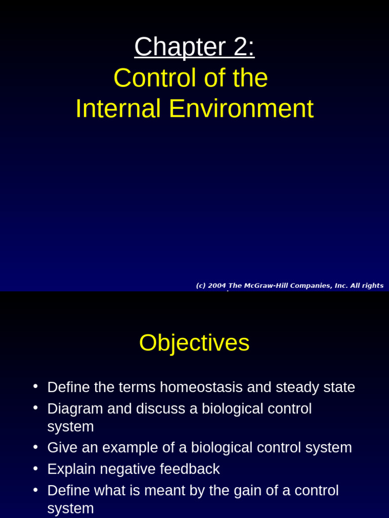Chapter 2 (Homeostasis) | PDF | Homeostasis | Negative Feedback