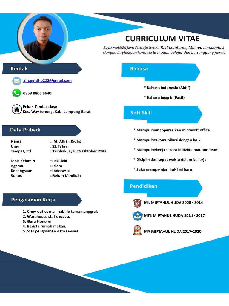 CV Alfian | PDF