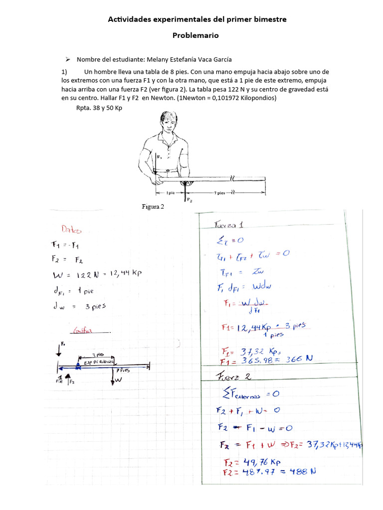 Primer Problemario Ejercicios - Paralelo105 | PDF | Métodos y materiales de enseñanza
