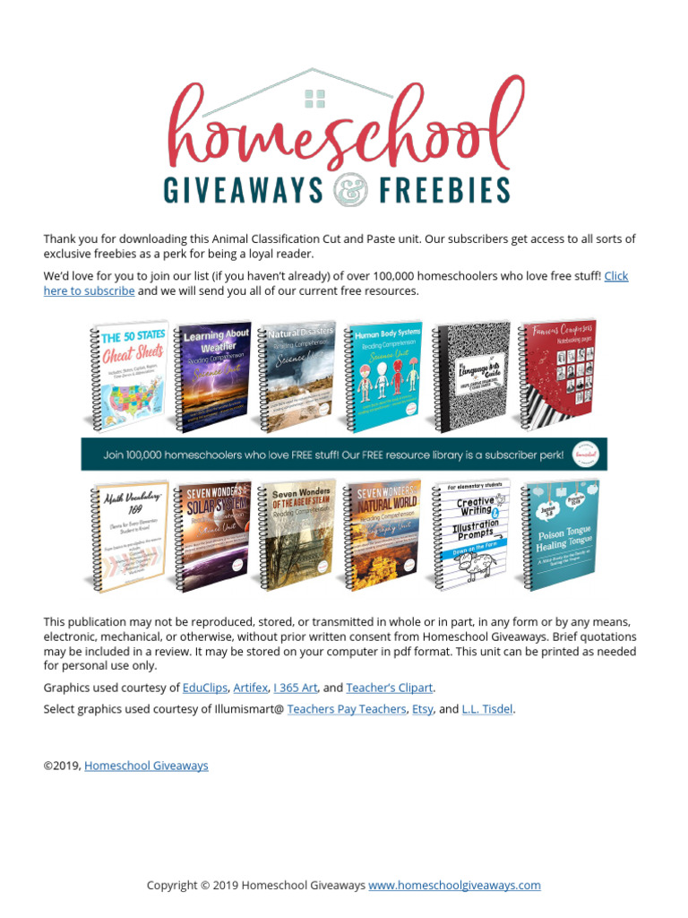 Animal Classification Cut and Paste | PDF | Vertebrates | Invertebrate