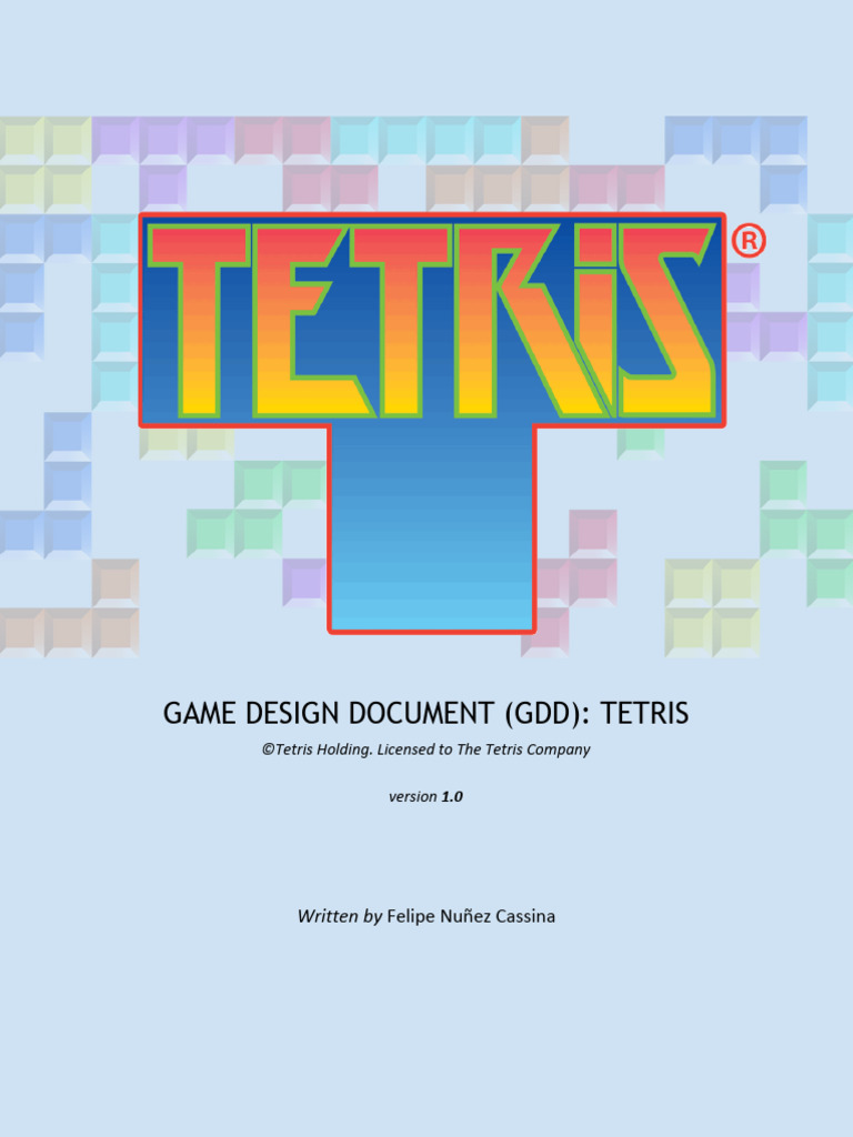 Tetris - GDD | PDF | Menu (Computing) | Matrix (Mathematics)