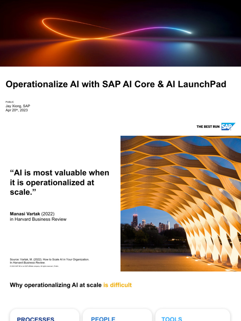 Operationalize AI With SAP AI Core AI Launchpad | PDF | Cloud Computing ...