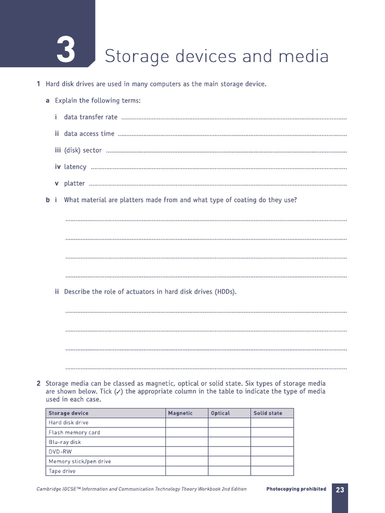 Chapter 3 Workbook Questions | PDF