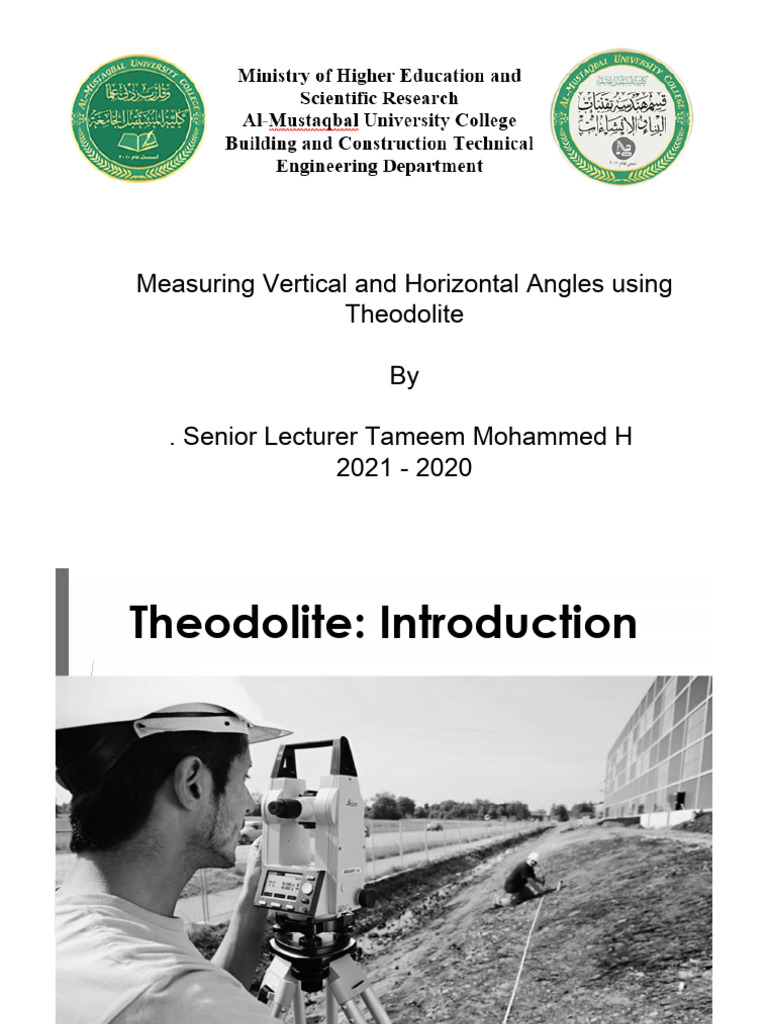 Theodolite Angle Measurement Guide | PDF | Metrology | Geometric Measurement