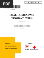 Soal UJI PMR Tingkat WIRA Tahun 2023 Paket A | PDF