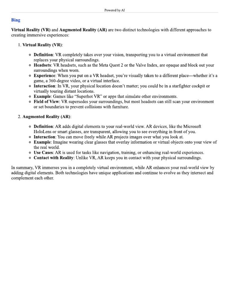 Virtual Reality | PDF