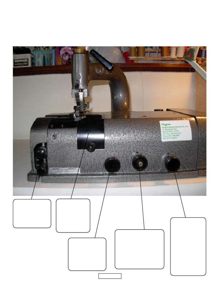 Skiving Machine Adjustments ShoeSchool | PDF | Knife | Sewing Machine
