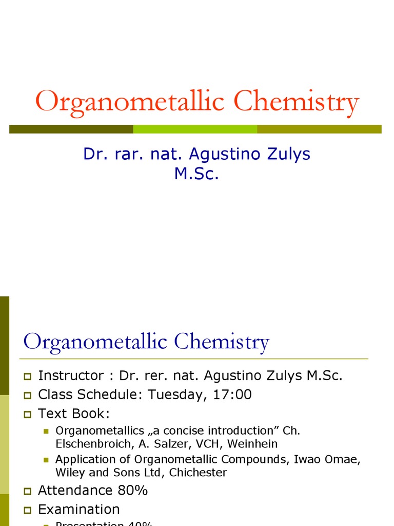Metallic Chemistry Pdf Organometallic Chemistry Inorganic Chemistry