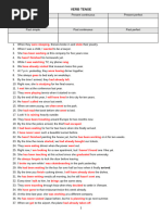 Grade - IX - Tenses Worksheet | PDF