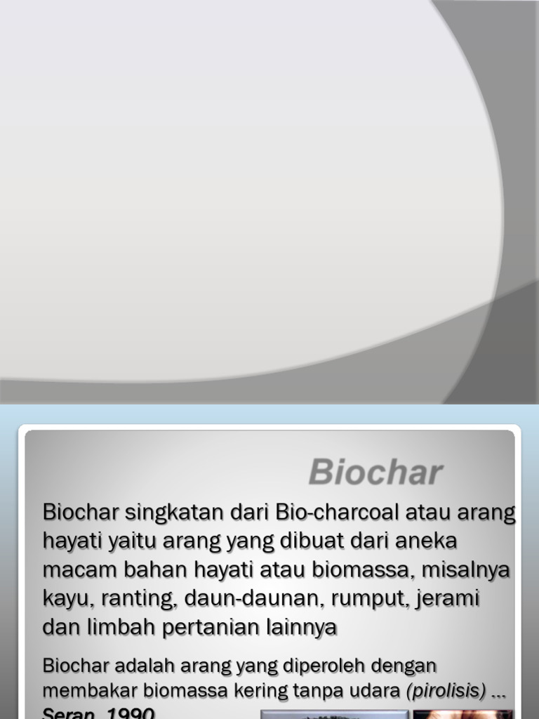 Sejarah Dan Pengertian Biochar | PDF