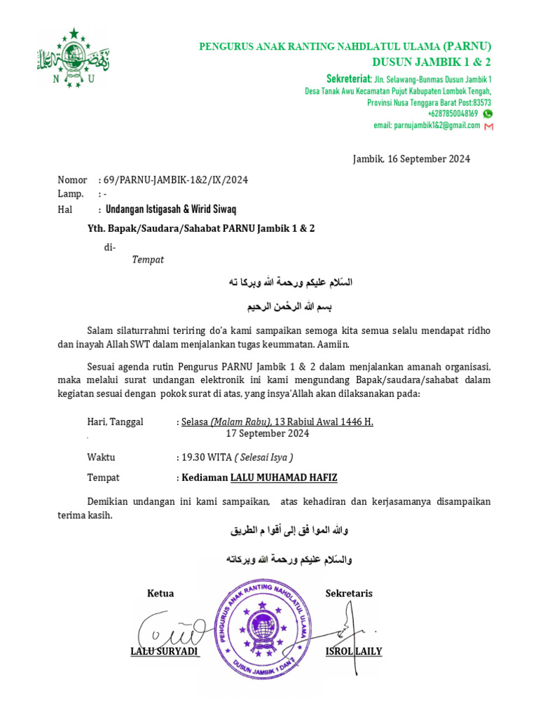 Und. Istighozah L. Muhamad Hafiz | PDF