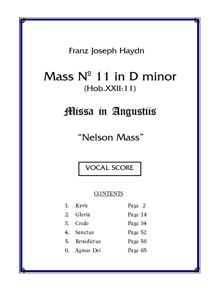 Nelson Mass Haydn | PDF