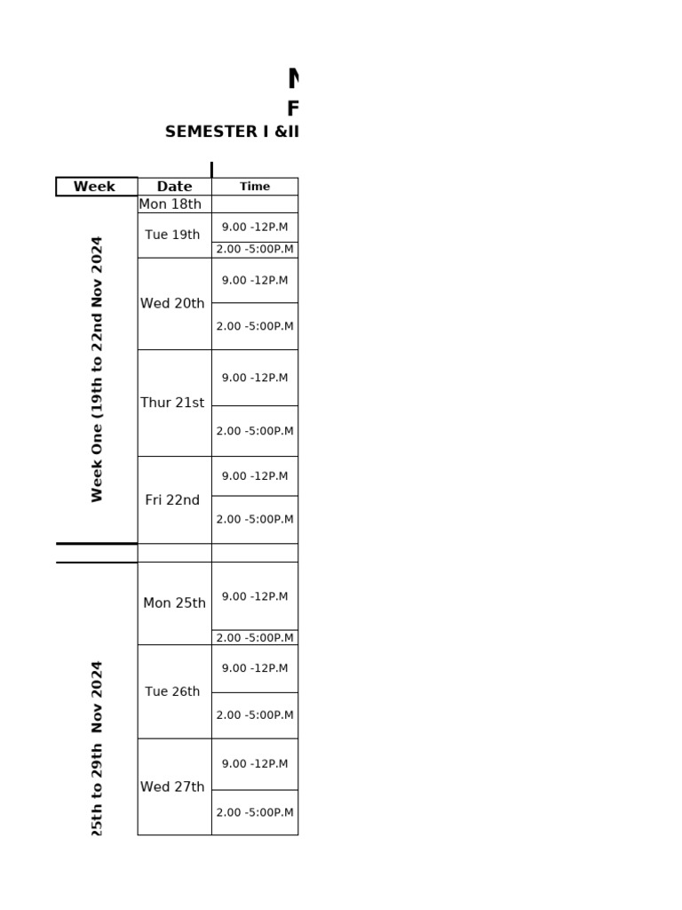 First Draft Exam Timetable | PDF | Engineering | Electromagnetism