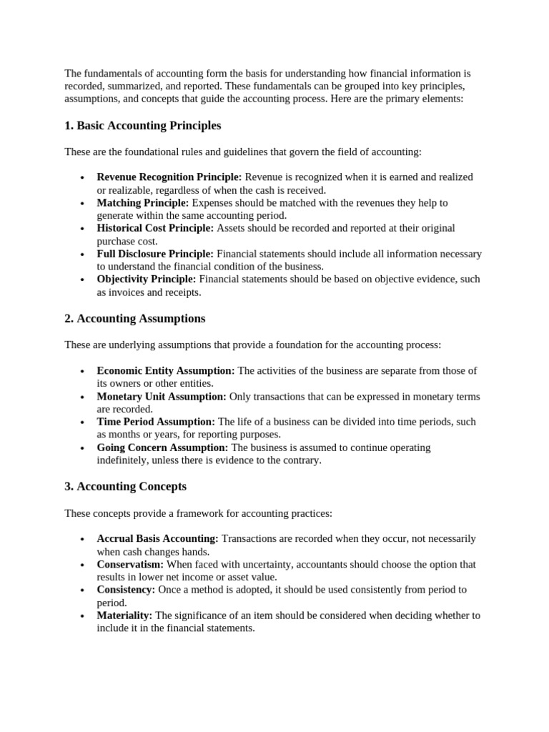 Basic Accounting Principles | PDF | Debits And Credits | Financial Services