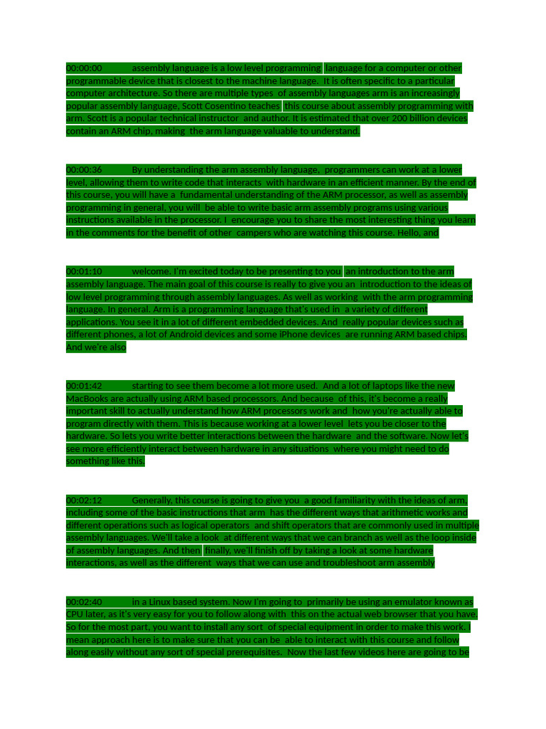 Asembly Language236 | PDF | Assembly Language | Central Processing Unit