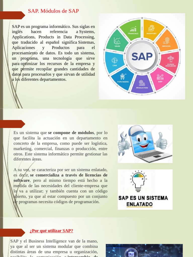 CLASE 2. SAP. Modulos | PDF | Planificación | Logística