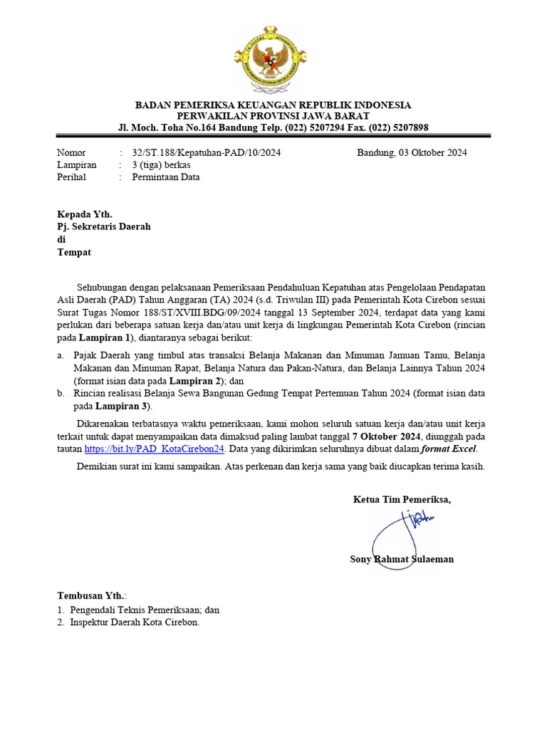 32 Surat Permintaan Data Pajak OPD_241003_110222 | PDF 32 Surat Permintaan Data Pajak OPD_241003_110222 | PDF