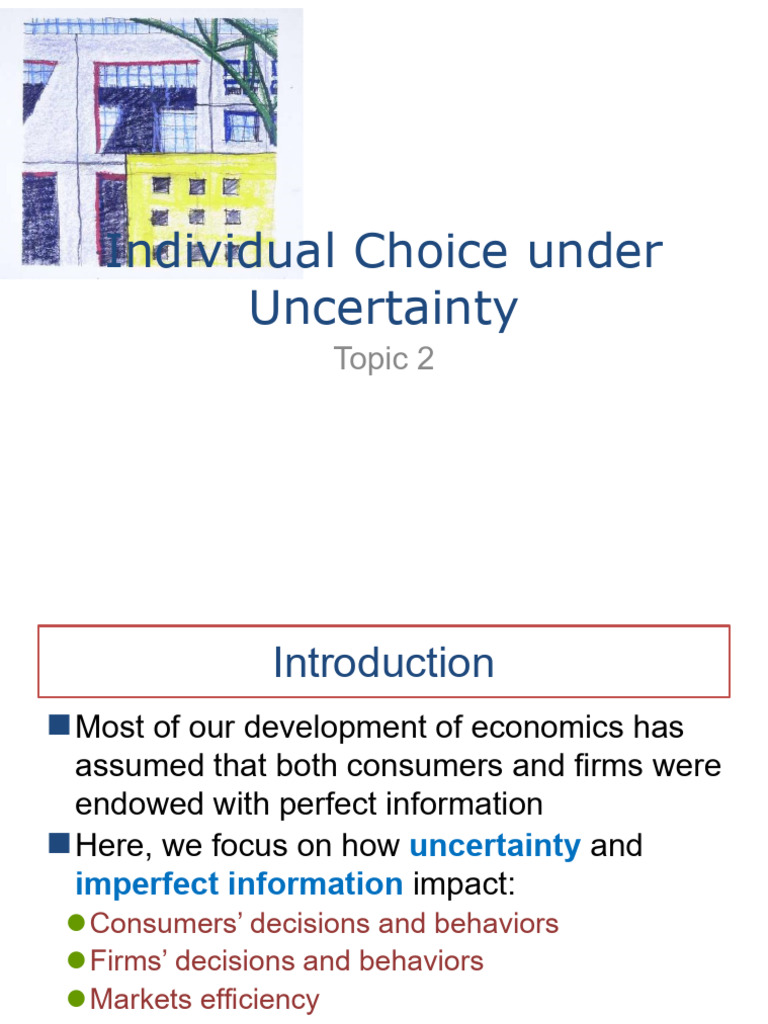 PPOL5130 L1 - 3 Individual Choice Under Uncertainty | PDF | Risk Aversion | Utility