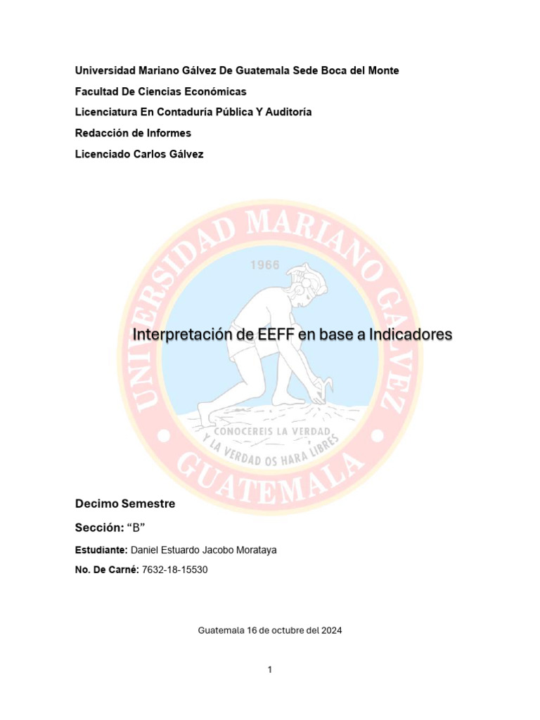 Interpretación de EEFF | PDF | Bancos | Valoración (Finanzas)