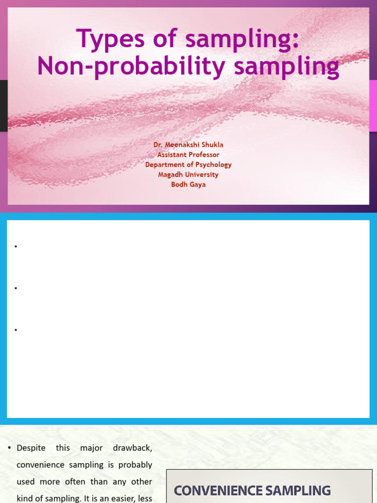 Types of Sampling Non-Probability Sampling | PDF | Sampling (Statistics) | Social Psychology