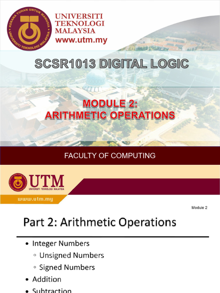 Module 2c Aritmetic Operations | PDF | Numbers | Integer