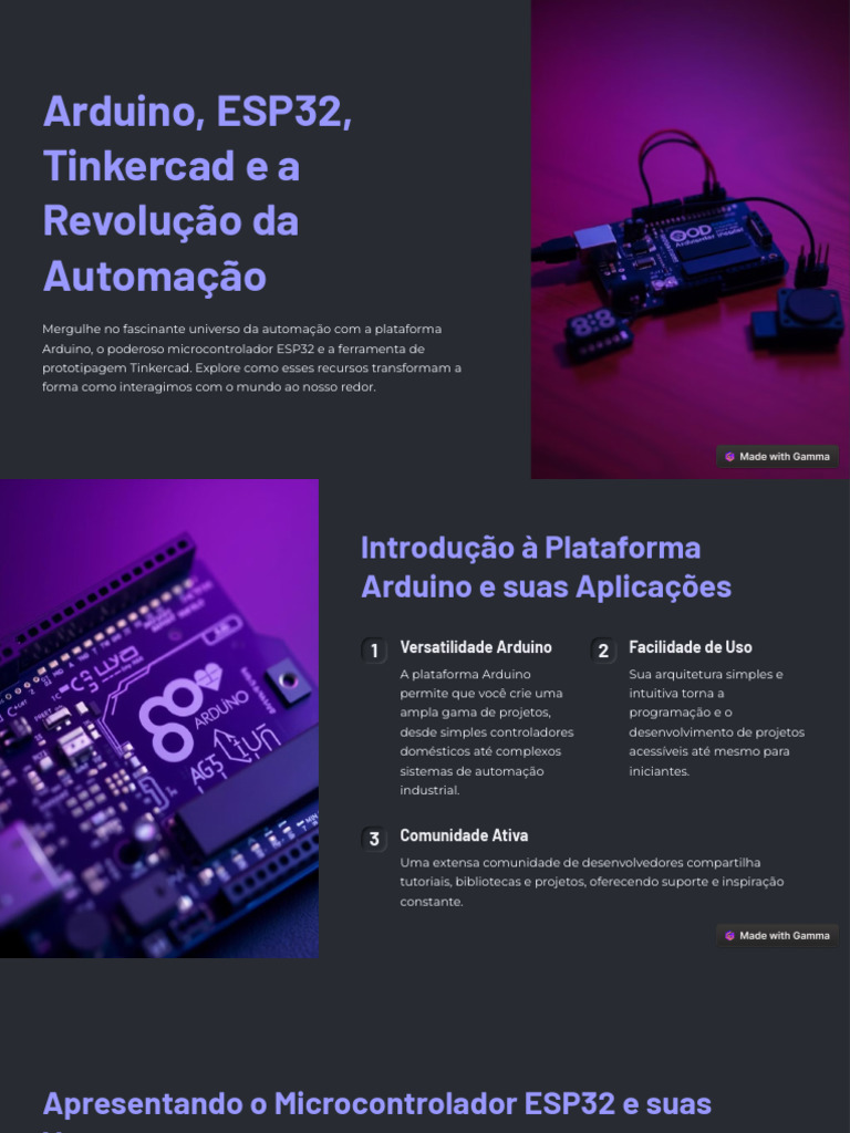 Arduino ESP32 Tinkercad e A Revolucao Da Automacao | PDF | Arduino ...