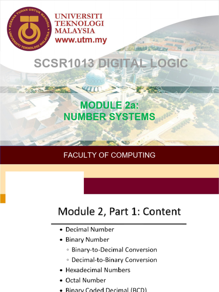 Module 2a Number Systems | PDF | Numbers | Encodings