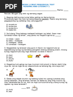 Periodical Test GRADE 1 MATATAG READING and LITERACY 1 | PDF