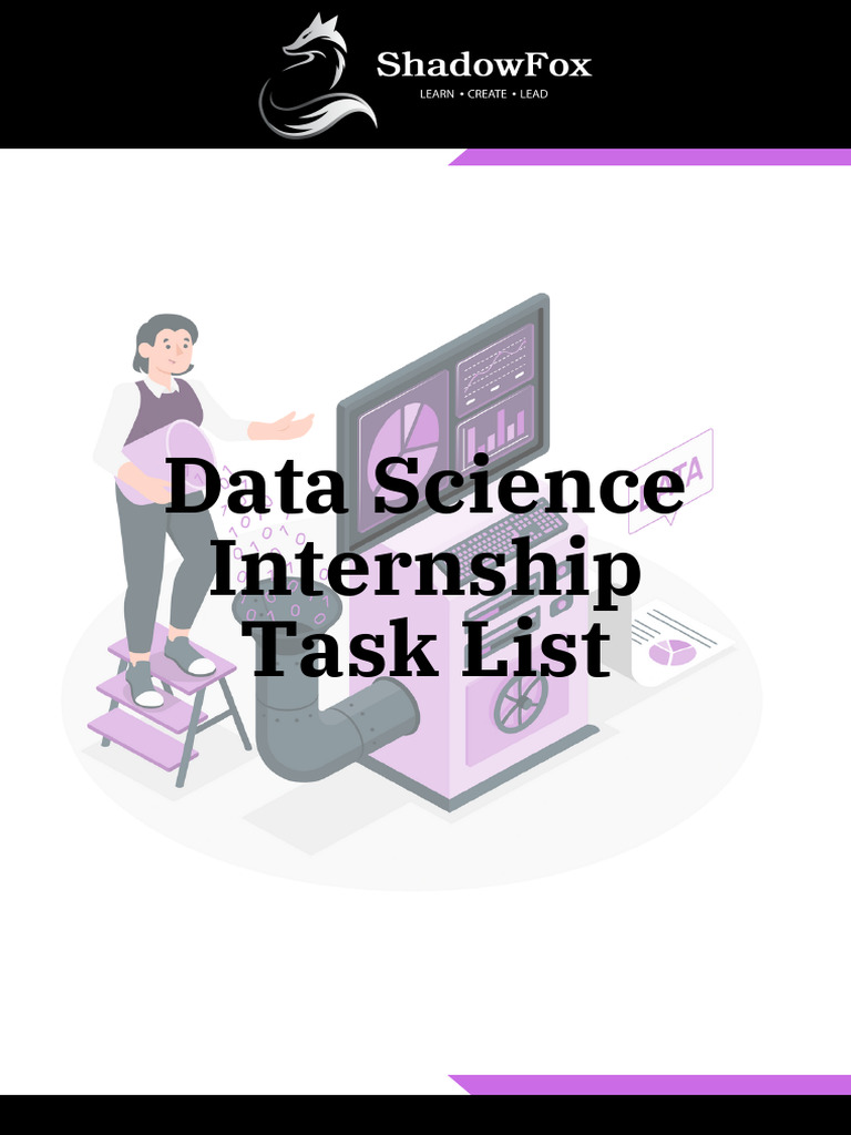 Data Science Internship Task List | PDF | Data Analysis | Data