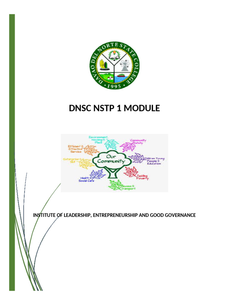 DNSC NSTP 1 Module | PDF | Substance Abuse | Recreational Drug Use