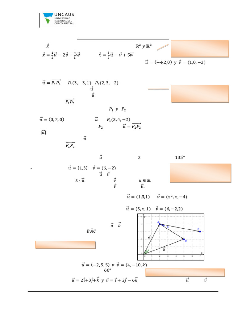 T.P.N° 6-Vectores 2024 | PDF | Vector Euclidiano | Triángulo
